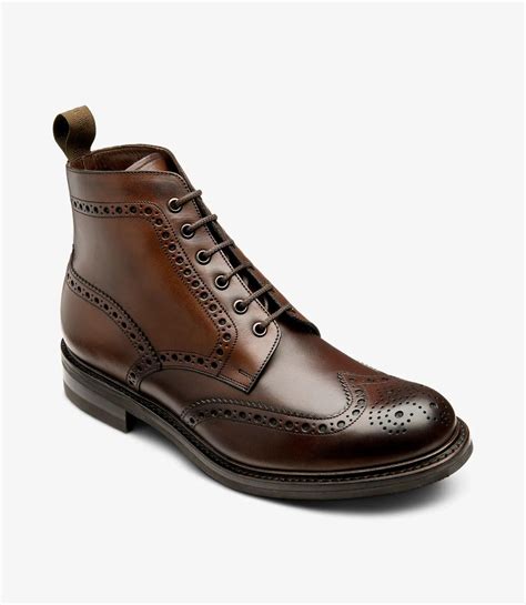 Loake Mens Bedale Dark Brown Calf [01borr] £93 99 Loake Shoes Uk