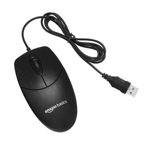Buy Amazon Basics Wired Mouse 1000 Dpi Optical Sensor