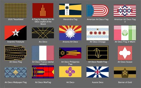 Contest Album January 2020 Flag Contest Art Deco [four Slides