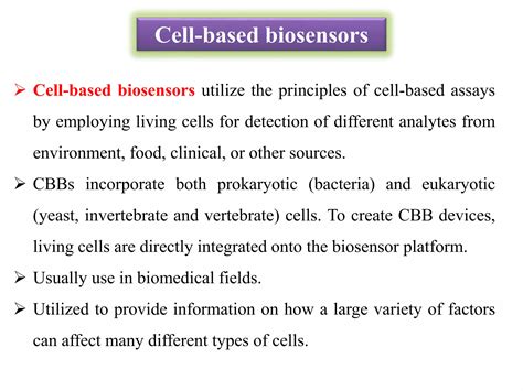 Cell Based Biosensor Lecture 7 Pptx Chemistry Science