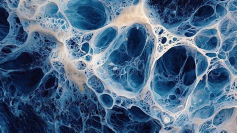 Magnified View Of Osteocytes In Bone Tissue Stock Illustration