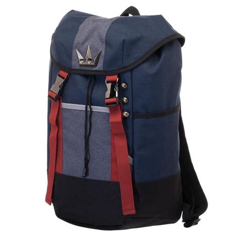 Shop Kingdom Hearts Backpack Navy Blue Red Luggage Factory