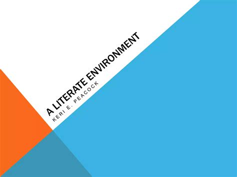 literate environment ppt