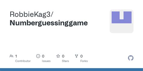 github robbiekag3 numberguessinggame