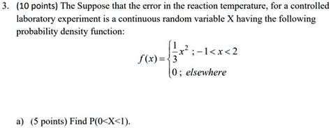 solved 10 points the suppose that the error in the reaction