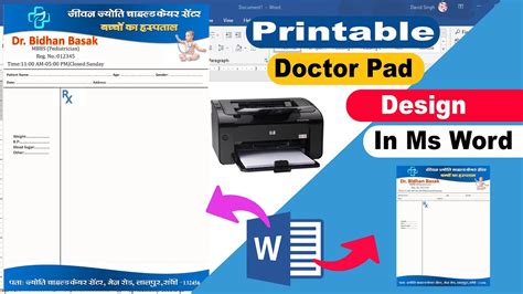 Printable Doctor Pad Design In Ms Word Doctor Prescription Design In