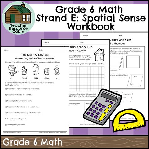 Grade 6 Spatial Sense Workbook Ontario Math Teacher Resource Cabin