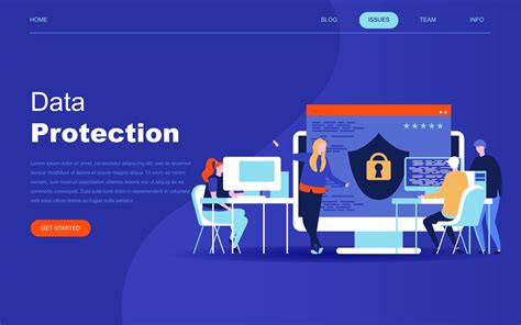 Modern Flat Design Concept Of Data Protection 275065 Vector Art At Vecteezy