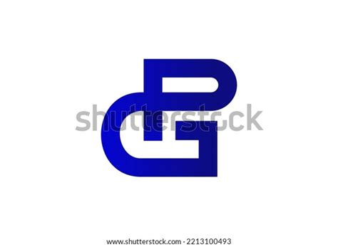 Initials Letter Pg Logo Design Company Stock Vector Royalty Free