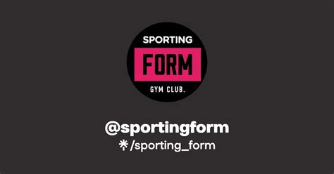 Sportingform Instagram Facebook Linktree