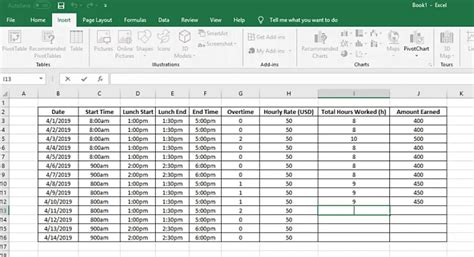 How To Create A Time Tracking Sheet In Excel
