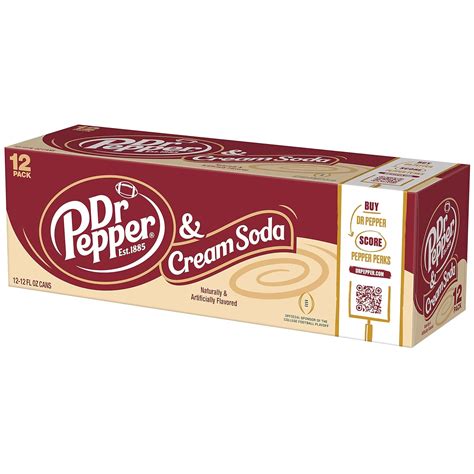 Buy Dr Pepper And Cream Soda 12 Fl Oz Cans 12 Pack Online At Lowest