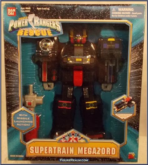 Supertrain Megazord Power Rangers Lightspeed Rescue Zords Bandai