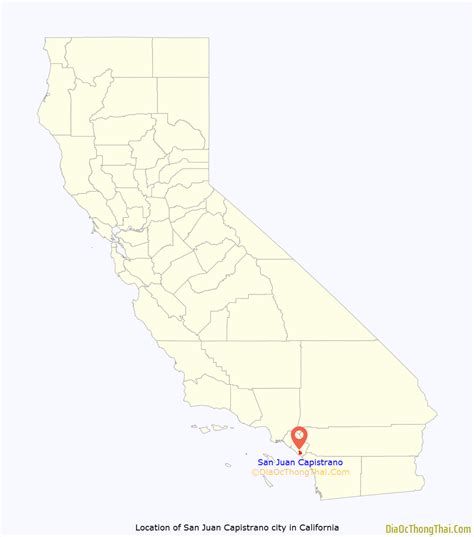Map Of San Juan Capistrano City Thong Thai Real