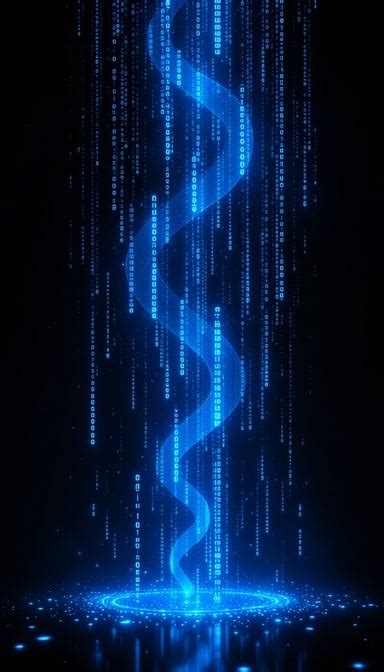 Free Binary Code Waterfall Photo Binary Code Data Download At