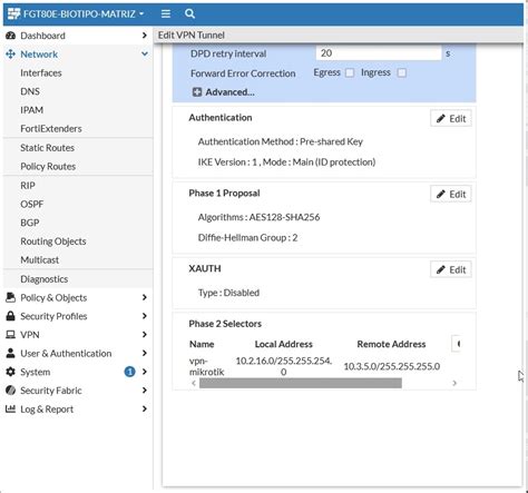 Vpn Mikrotik To Fortigate General Mikrotik Community Forum