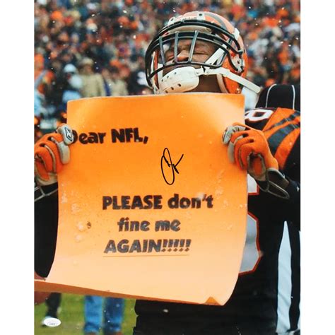Chad Ochocinco Johnson Signed Bengals 16x20 Photo Jsa Pristine