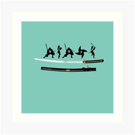 Anime Ninja Katakana Shuriken Edo Period Warrior Japanese Sword Art