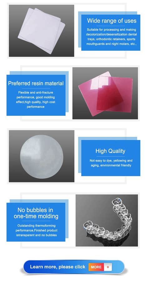 Ortho Aligner Kit Dental Coping Sheet Tpu Vacuum Former