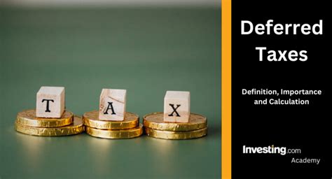 Deferred Taxes What Is It Types Calculation And Importance