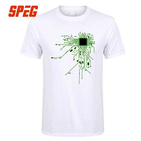 Buy Computer Cpu Core Heart T Shirt Men Cotton T Shirt