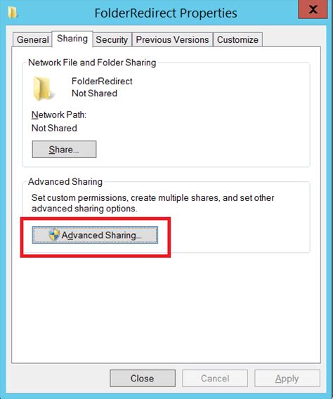 configurare il folder redirection in windows server 2012 r2