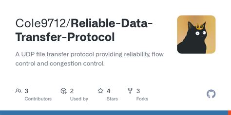 GitHub Cole Reliable Data Transfer Protocol A UDP File Transfer Protocol Providing