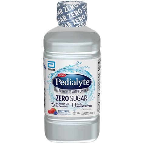 Pedialyte Zero Sugar Electrolyte Solution Berry Frost Ready To Drink 33