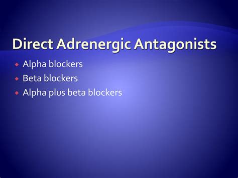 Ppt Adrenergic Blockers Powerpoint Presentation Free Download Id 3028811