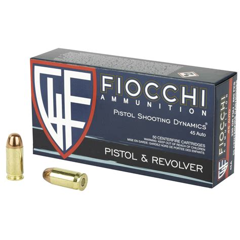 Fiocchi Shooting Dynamics 45 Acp Ammunition 50 Rounds Fmj 230 Grain