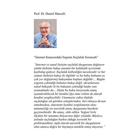 Prof Dr Daniel Marcelli İstanbul Psikanaliz Derneği