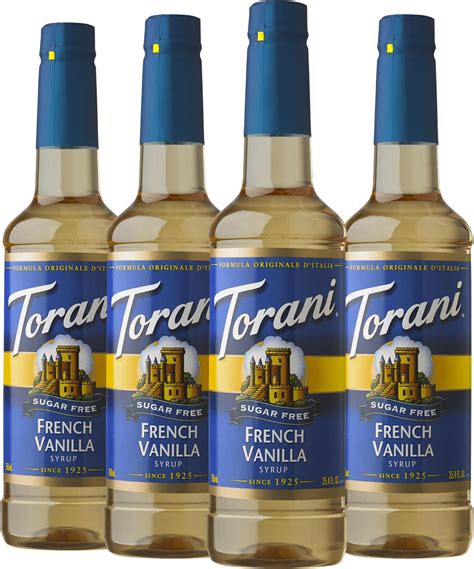 Torani Sugar Free Syrup French Vanilla 25 4 Fl Oz Bottle