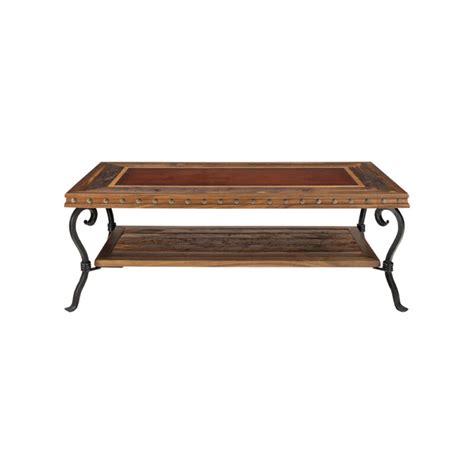 Signature Rectangle Cocktail Table Rustic Reclaimed Wood Furniture