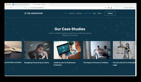 Tnc Advocator Webflow Law Firm And Attorney Website Template