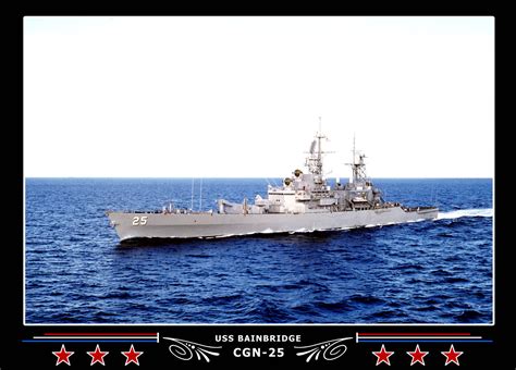 Uss Bainbridge Cgn 25 Canvas Photo Print Navy Emporium