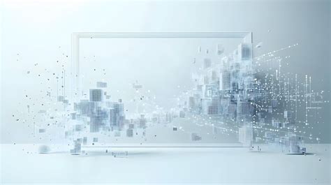 3d Ai Powered Predictive Analytics Frame Concept As A Clean Border