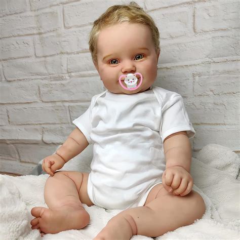 Amazon Com Wamdoll Inches Cm Lifelike Smiling Soft Touch Cuddly Body Reborn Baby Dolls