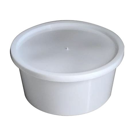 300ml Reusable White Plastic Containers With Lid