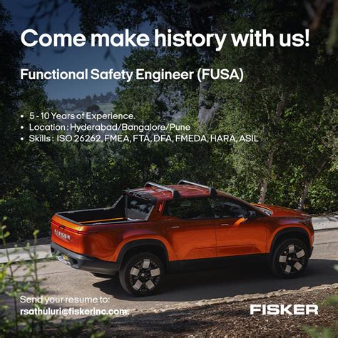 rajesh sathuluri on linkedin fisker fusa iso26262 functionalsafety hara fmea fta fmeda