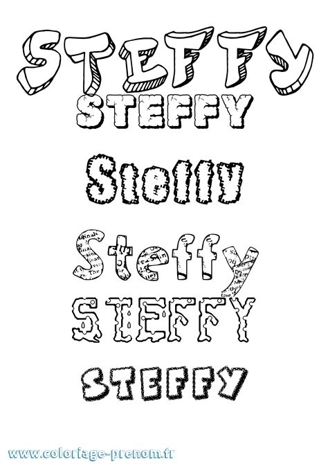 Coloriage Du Prénom Steffy à Imprimer Ou Télécharger Facilement