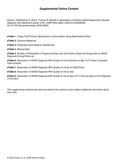 Pdf Association Of Attention Deficithyperactivity Disorder Diagnosis