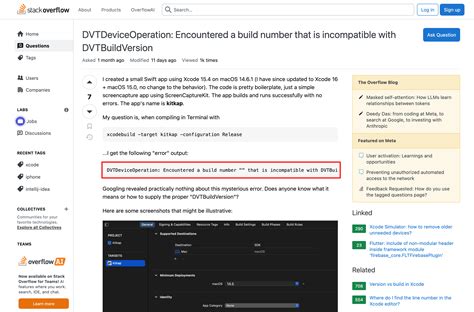 处理 flutter 在 xcode16 环境无法构建问题 v2ex