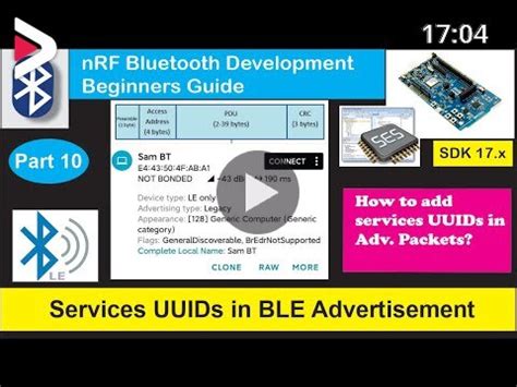 NRF SDK Tutorial For Beginners Pt J Including Service UUIDs In BLE Advertisement Packet