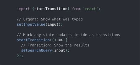 React On Twitter React 18 Also Adds Transitions Transitions Let You Split A State Update Into