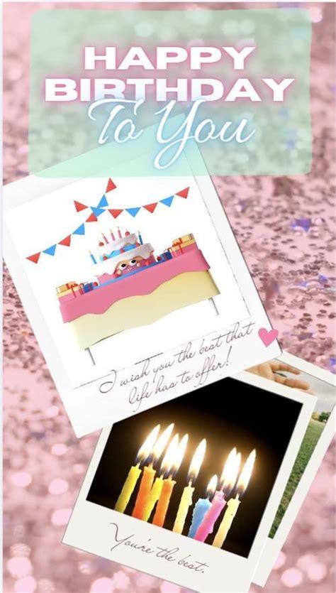 Editable Musical Animated Happy Birthday Wishes Video Instant Download