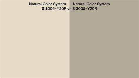 Natural Color System S 1005 Y20r Vs S 3005 Y20r Side By Side Comparison
