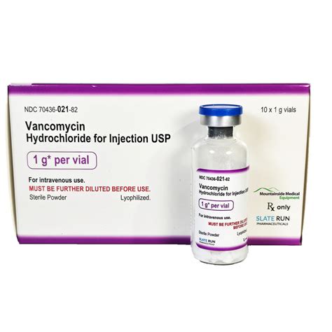 Vancomycin Hydrochloride Injection 1 Gram Vial Preservative Free Rx Vancomycin Hydrochloride Injection 1 Gram Vial Preservative Free Rx