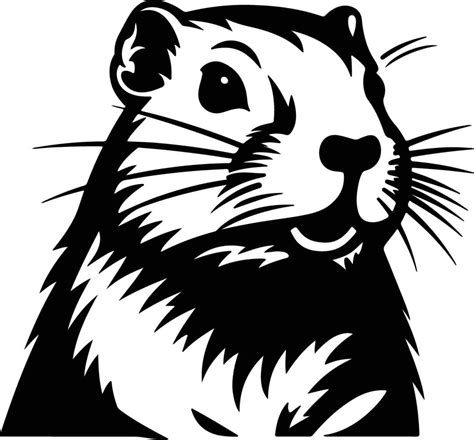Graceful Black Silhouette Of Gopher Head 54302966 Vector Art At Vecteezy