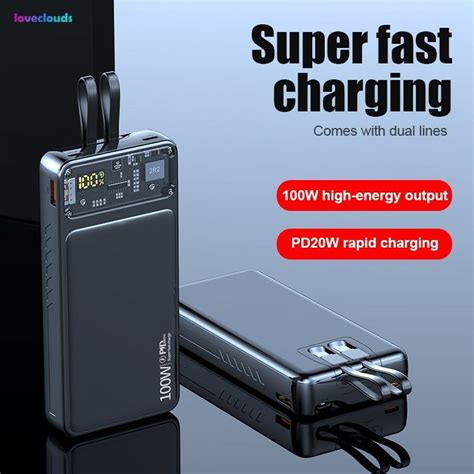 Jual Power Bank Asli 50000mah 2 Input 2 Output Led Power Display 5a