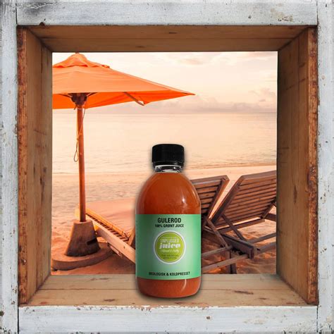 Gulerod 300ml Økologisk Juice Med Koldpresset Jordbær Hyldeblomst